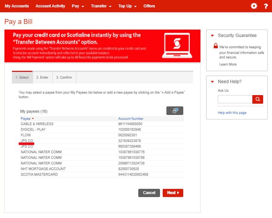 Scotia Online How To Pay A Bill Scotiabank Jamaica Scotia Online How To Pay A Bill Scotiabank Jamaica